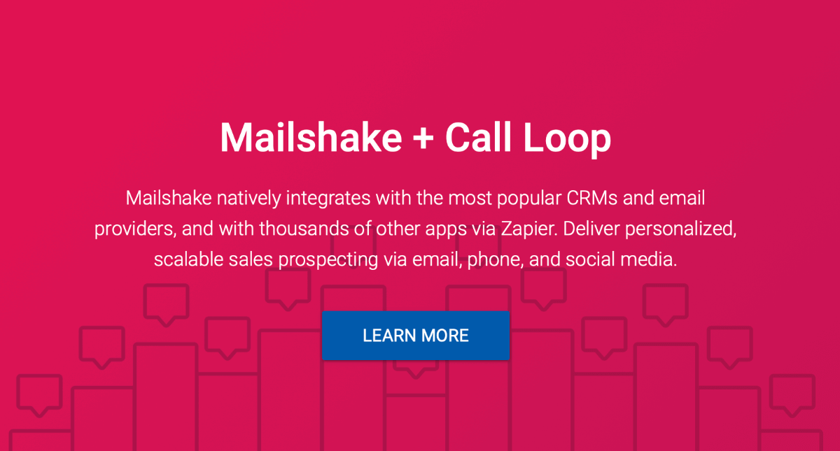 Mailshake Call Loop 3rd Party Integration